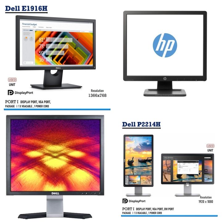 Monitor Mix Brand HD/ FULL HD / LCD / LED 17" / 19"/ 20" / 22" /24 ...