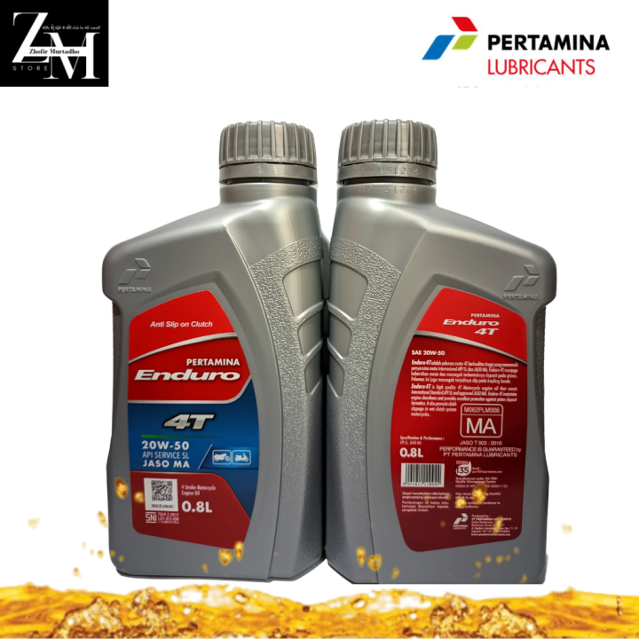 OLI ENDURO 4T 20W - 50 0.8 LITER ORIGINAL PERTAMINA | Lazada Indonesia