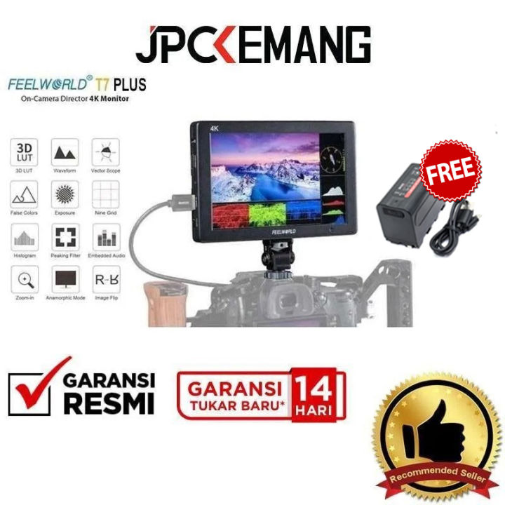 FeelWorld T7 Plus 7 Inch 4K IPS On-Camera Monitor 3D LUT Feel World T7 ...