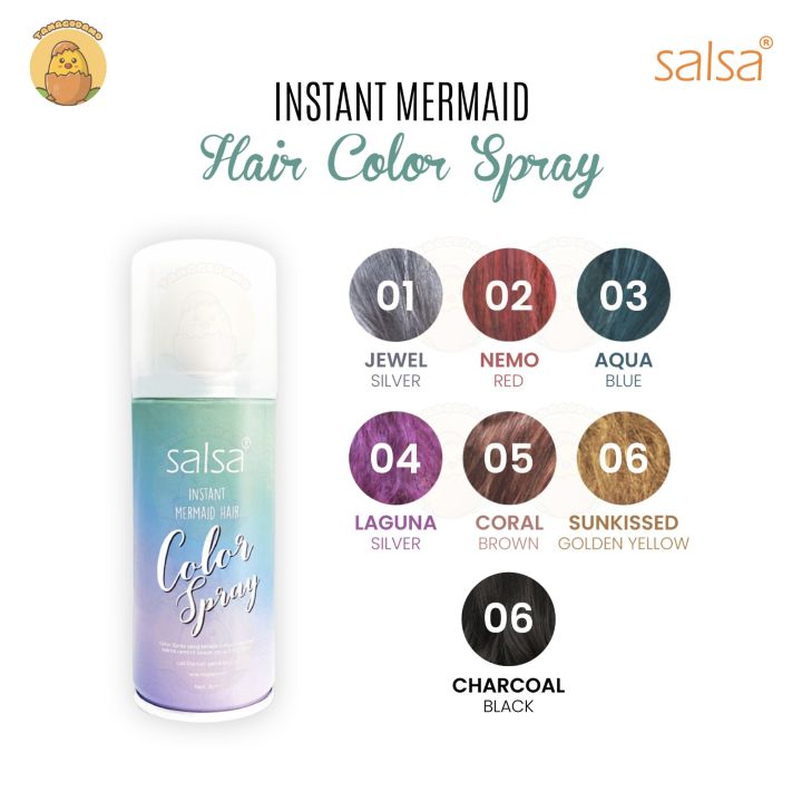 SALSA INSTANT MERMAID HAIR COLOR SPRAY - PEWARNA RAMBUT INSTAN | Lazada ...