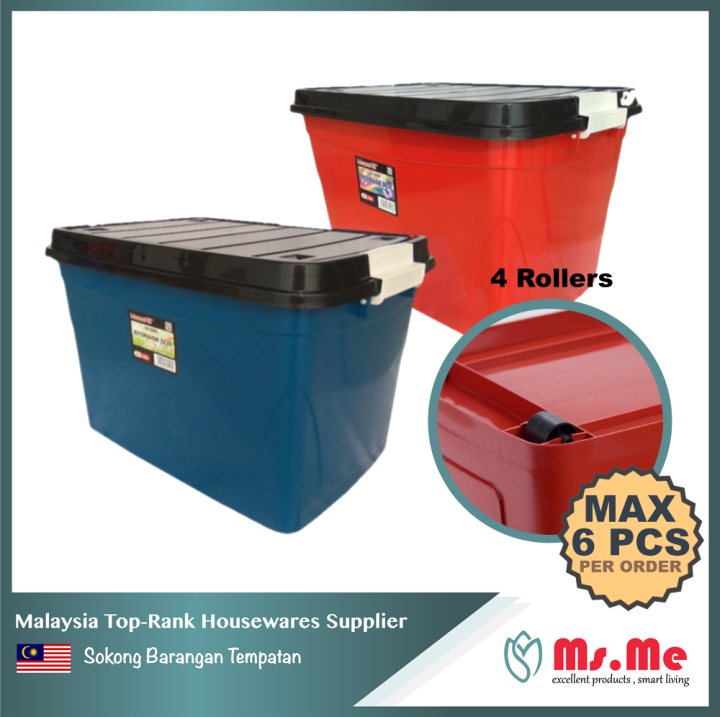 Ms.Me Tight Closure 80L Durable Waterproof Houseware Plastic Storage ...