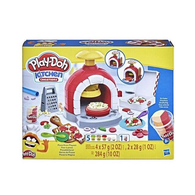 Play Doh playdoh Kitchen Creations Pizza Oven Playset mainan anak ...