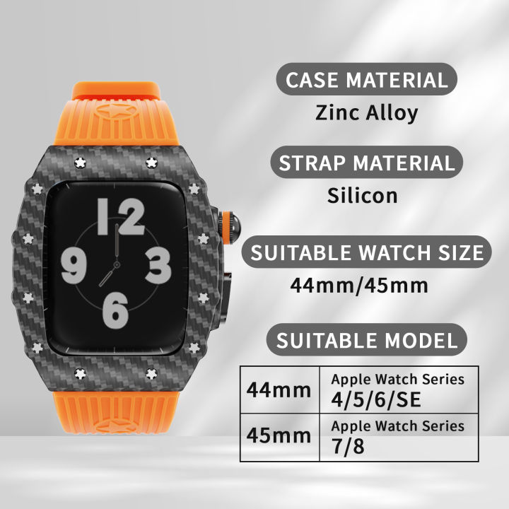 Luxury Richard Miller Mod Kit for Apple Watch 45mm/44mm Premium RM ...