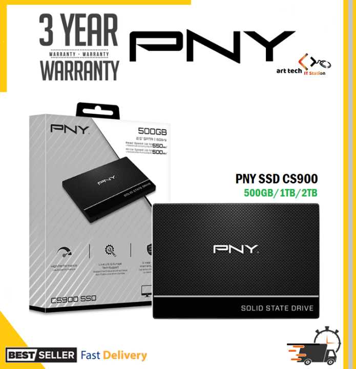 PNY SSD CS900 SATA3 2TB Internal SATA SSD Solid State Drive SSD7CS900 ...