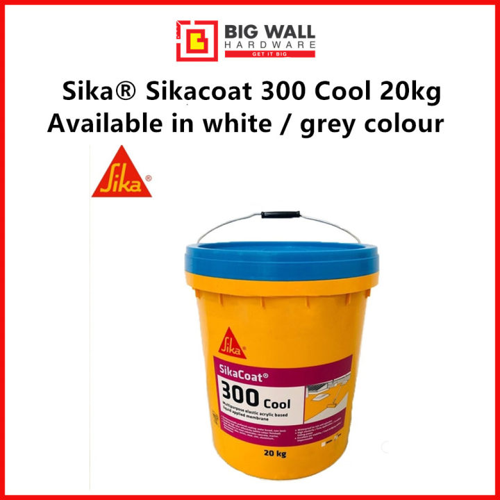 Sika Sikacoat 300 Cool 20kg (Available in white / grey colour) Big Wall ...