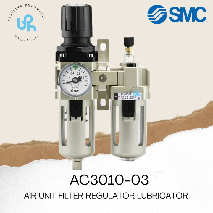 AC3010-03 SMC AIR UNIT FILTER REGULATOR LUBRICATOR AC3010-03D | Lazada ...