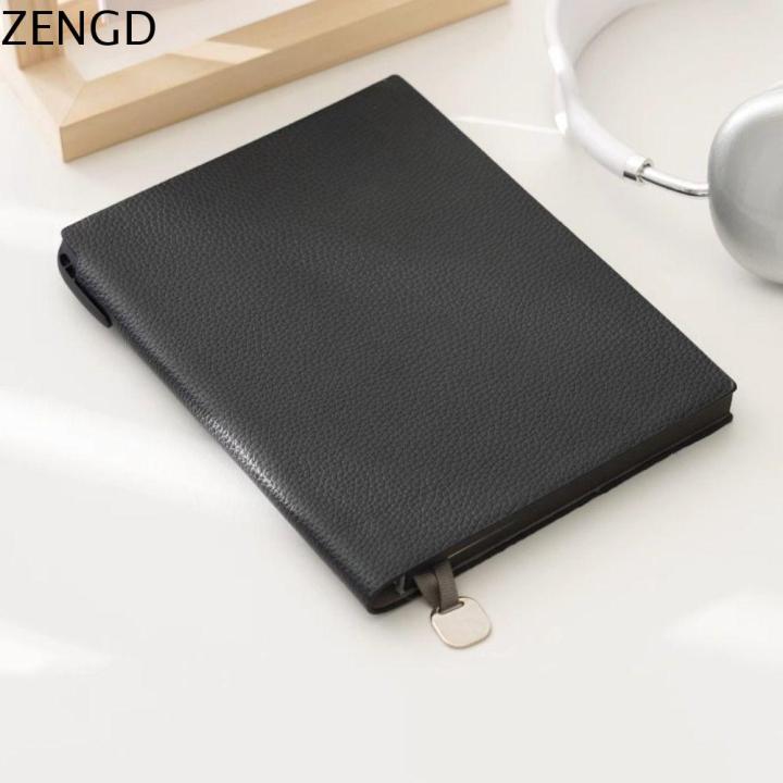 ZENGD Da vải Litchi Sổ tay da Dày A5 Sổ ghi chép cuộc họp Sổ ghi chú ...
