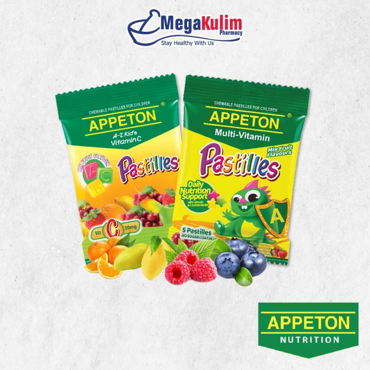 Appeton A-Z Vitamin C / Multi-vitamin Pastilles 5's | Lazada