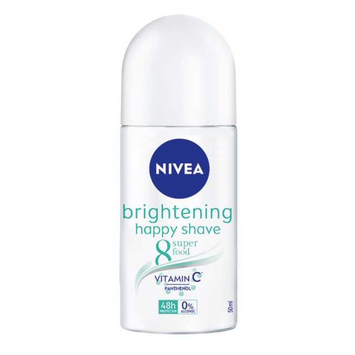 NIVEA Women Deodorant Brightening Happy Shave Roll On 50ml | Lazada