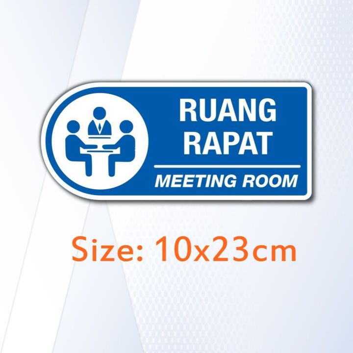 IS Sign Rambu Ruang Rapat Meeting Room Signage PVC Tebal 5mm ...