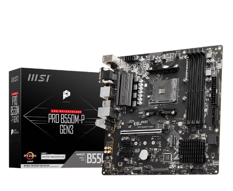 # MSI PRO B550M-P GEN3 mATX AMD Motherboard # AMD AM4 | Lazada