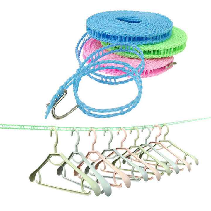 Clotheslines Camping Clothesline，hanger， Clothes Drying Rope Portable ...