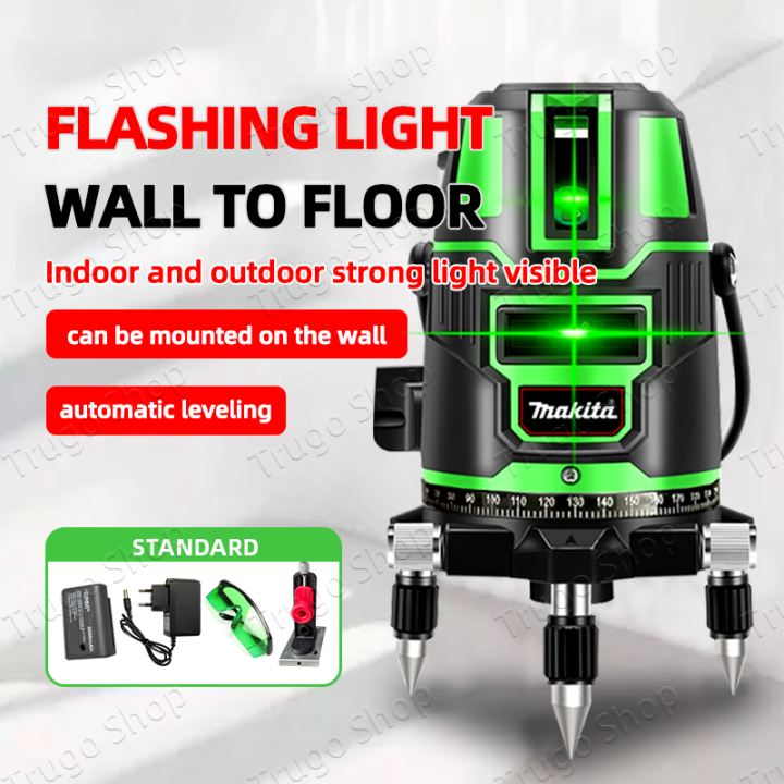 【READY STOCK】5 /2 Line Laser Level Digital Self Leveling 360° Rotary ...