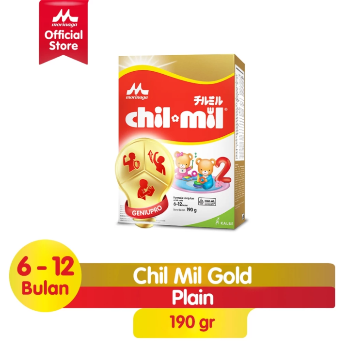 Morinaga Chil Mil Gold Geniupro Susu Formula Bayi Usia 6-12 Bulan 190gr ...