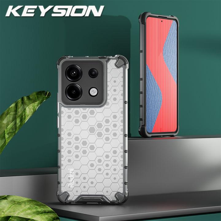Keysion Shockproof Armor Case For Redmi Note 13 Pro 4g 5g Silicone Pc