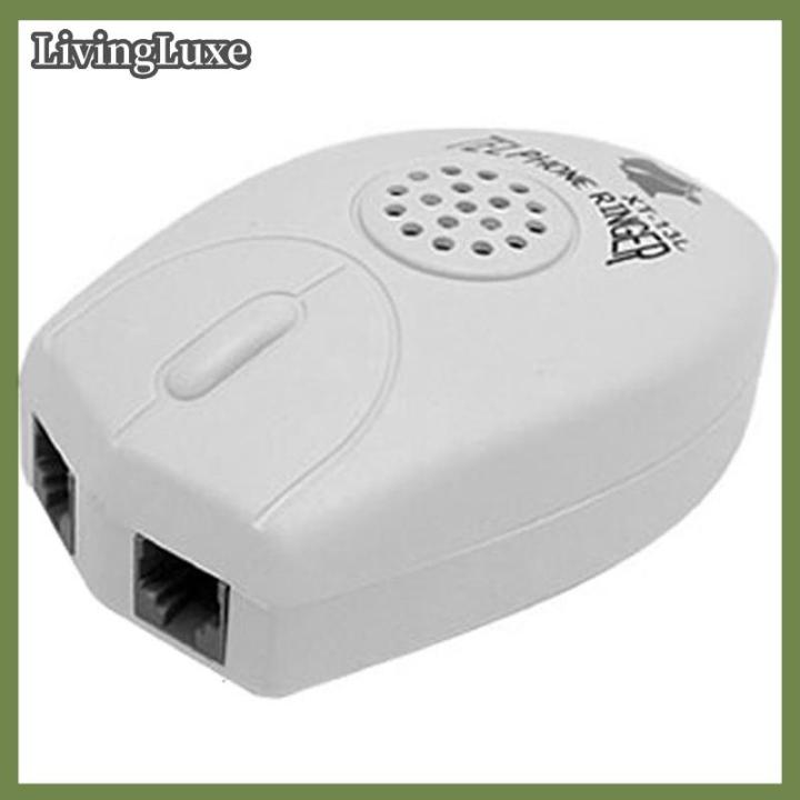 LivingLuxe Amplifier Landline Phone Bell Ringer Extra Loud Telephone ...