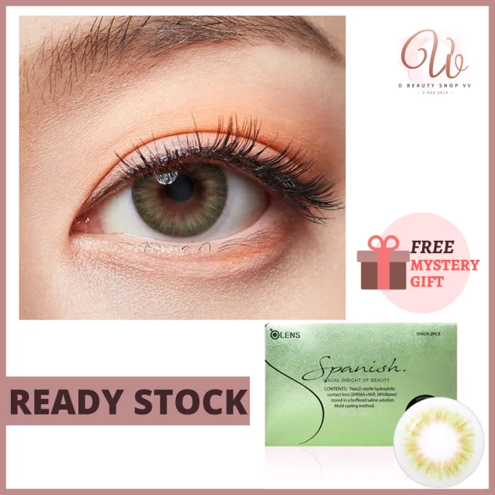 OLENS READY STOCK OLENS SPANISH REAL OLIVE 2PCS CONTACT LENS PER BOX ...