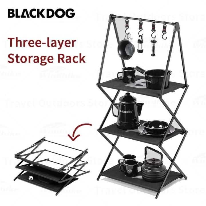 BLACKDOG by Naturehike Camping 3-Layer Storage Shelf Outdoor Portable ...