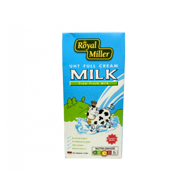 1 CTN - ROYAL MILLER UHT FULL CREAM MILK 1L X 12 | Lazada Singapore
