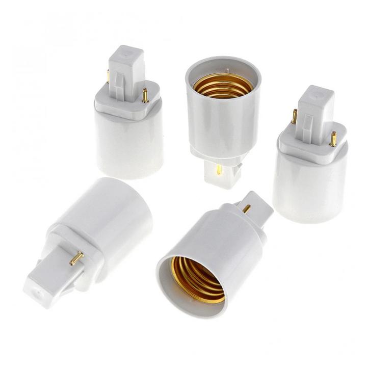 5pcs G24 to E27 Bulb Base Adapter LED Lamp Socket Holder Universal ...