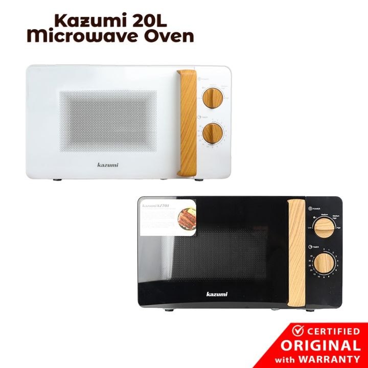 KAZUMI 20L/22L Countertop Microwave Oven (Japanese/Nordic Wood Design ...