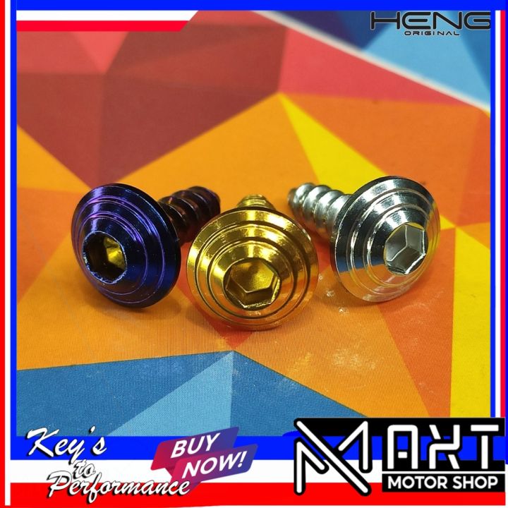 (PER PC) HENG STAINLESS 5X15 MM BODY SCREW / YAMAHA BODY STOCK BOLTS ...