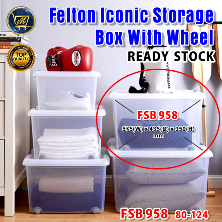PlatMart - 69 Liter, Felton Iconic Storage Box With Wheel (FSB 958 ...