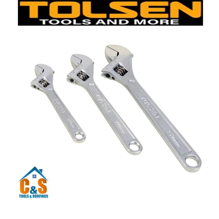 TOLSEN Adjustable wrench (Yabe Tubo) (All Sizes) | Lazada PH