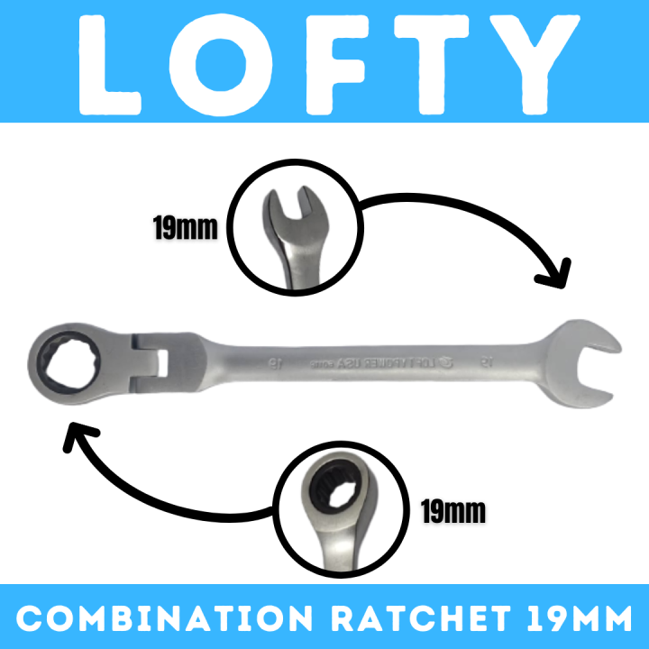 Capulong Street Lofty Combination Ratchet 19MM Liyabe Chrome Vanadium ...