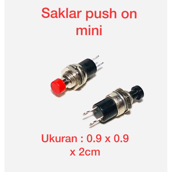 Switch Push On Kecil Saklar Klakson Merah Push Button | Lazada Indonesia