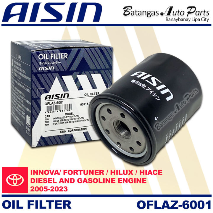 AISIN OIL FILTER TOYOTA INNOVA/ FORTUNER/ HILUX/ HIACE 2005-2024 (C-111 ...