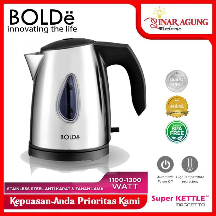 BOLDe Super KETTLE MAGNETTO 0,9 L STAINLESS [GARANSI RESMI] SILVER ...