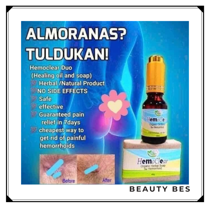 Hemo Clear Oil & Soap / Hemorrhostop / gamot sa almoranas / hemo clear ...