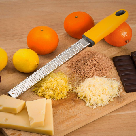 Stainless Steel Hand Held Lemon Zester / Cheese Grater - Finely Grate ...