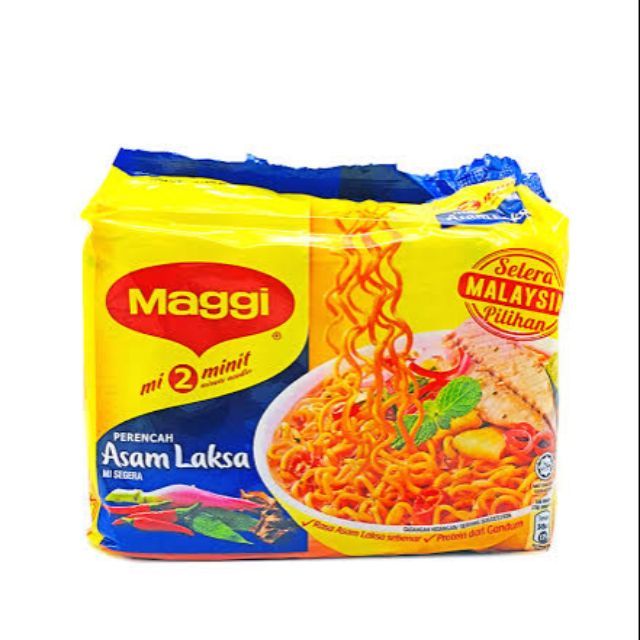 (1 PACK) Maggi Asam Laksa Instant Noodles 390g/Maggi Assam Laksa ...