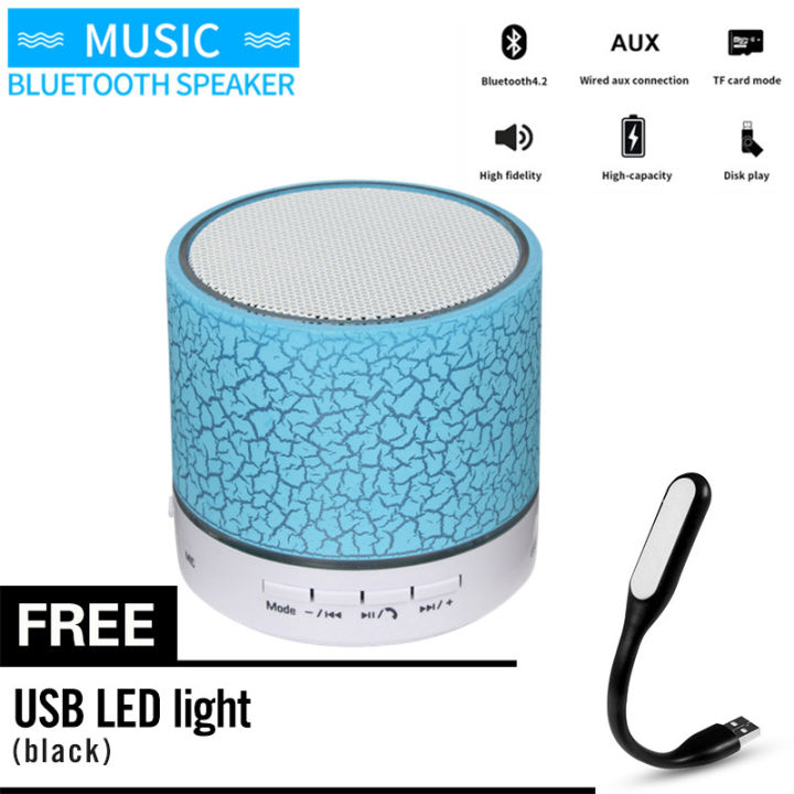 【Free LED Watch or light】Portable Mini LED Bluetooth Wireless Speaker ...
