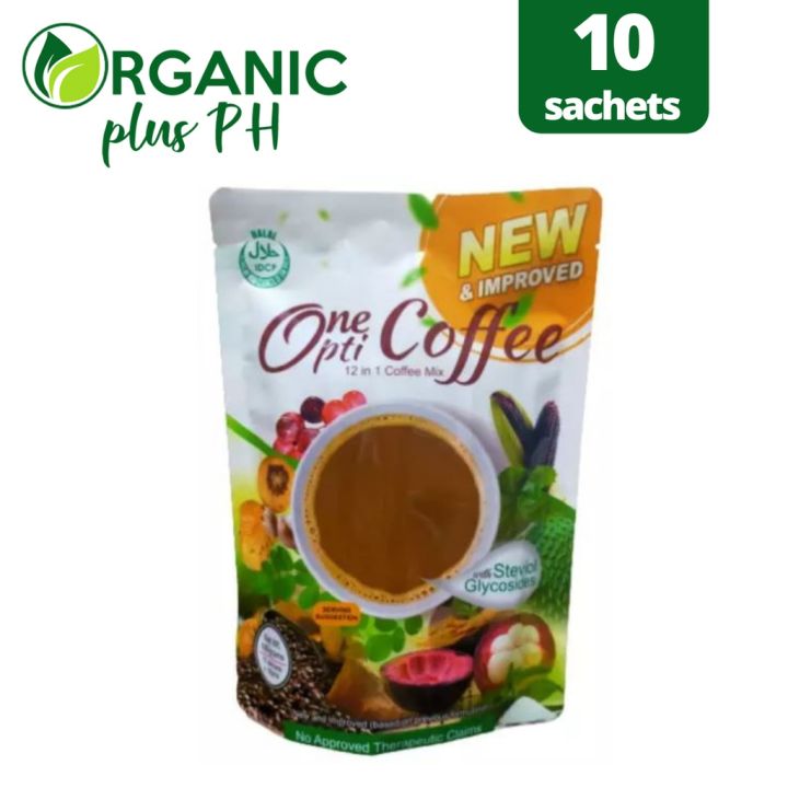 One Opti Coffee 12 in 1 Instant Coffee Mix with Steviol Glycosides 10 ...