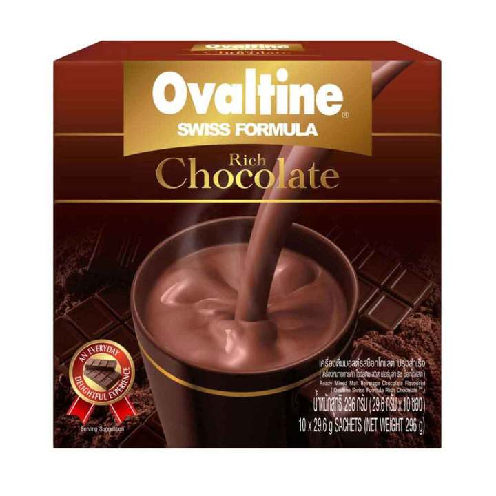 Ovaltine 3in1 Swiss Formula Rich Chocolate (29.6g 10's) | Lazada PH