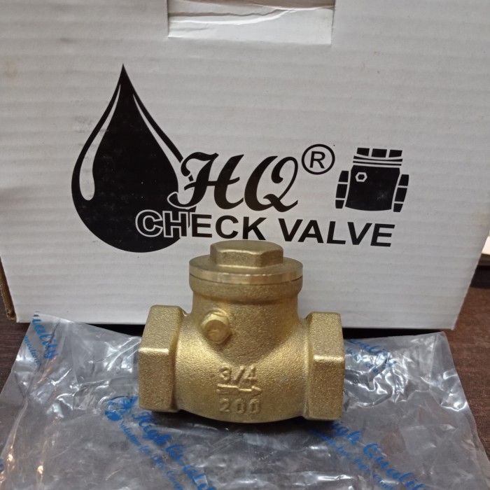SWING CHECK VALVE BRASS HQ 3/4 INCH | Lazada Indonesia