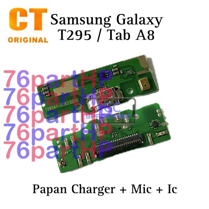 Original CT Ada IC - Papan PCB Konektor Charger & MIC Samsung Galaxy T295 / Tab A8 / SM-T295 ...