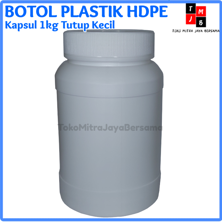 Botol HDPE Kapsul 700/ Botol Kapsul/ Botol Obat - Putih - 1000ml 1Kg ...