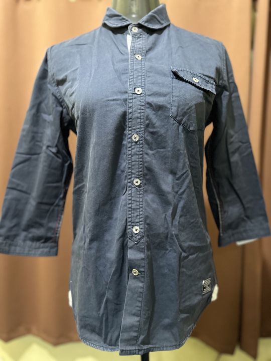 Preloved items Polo 3/4 Sleeves Maong Color for Men | Lazada PH