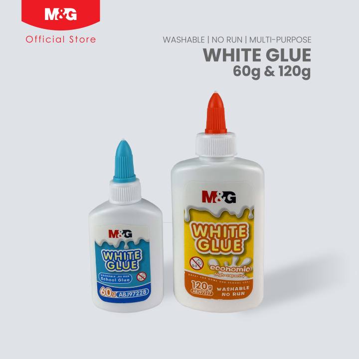 M&G White Glue - Dries Clear, Non-Toxic, Multi-Purpose Adhesive for ...