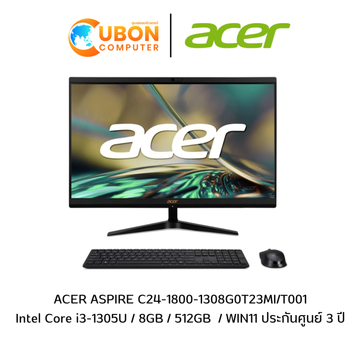 ACER ASPIRE C24-1800-1308G0T23MI/T001 Intel Core i3-1305U / 8GB / 512GB ...