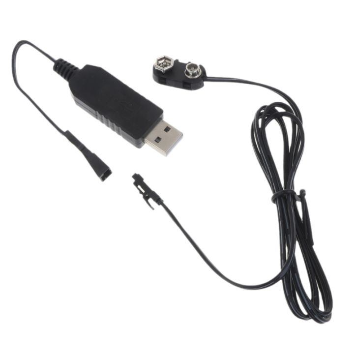 9V Battery Eliminator Replacement 9-Volt Batteries USB 5V to 9V Adapter ...