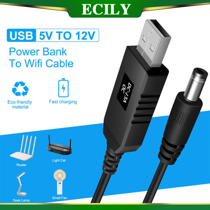 ECILY Universal USB to DC Power Cable for Router Mini Fan Speaker USB ...