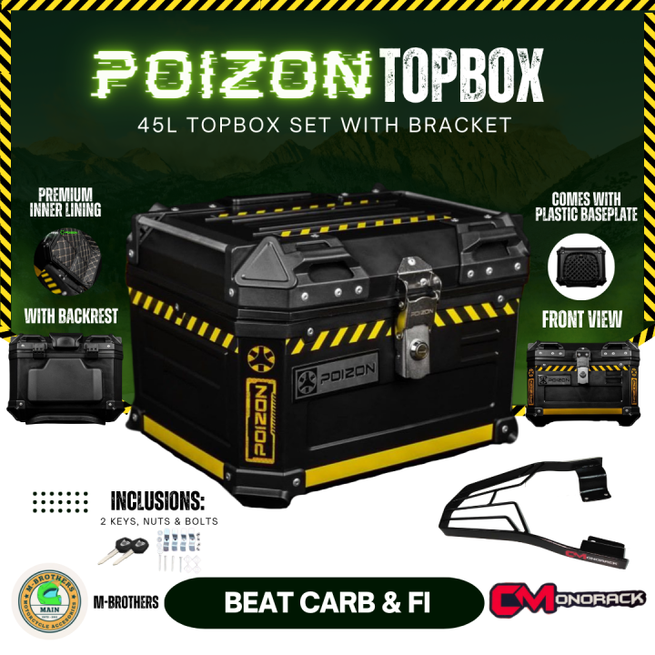 45L SMOK POIZON V2 TOPBOX SET WITH MONORACK BRACKET | Lazada PH