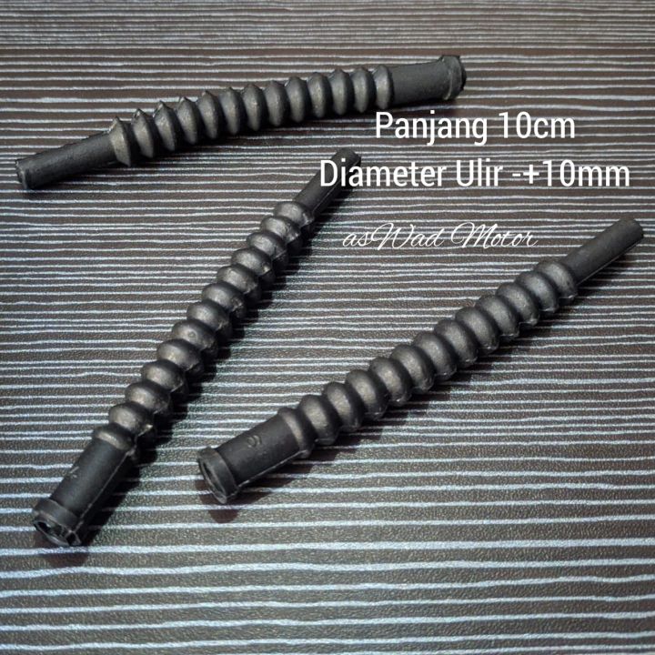 E. Karet Cacing Kabel Gas Rem 10cm / Karet Spiral pelindung Kabel Rem ...
