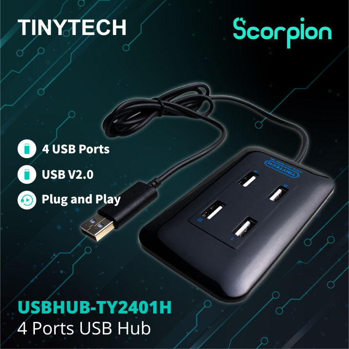 Tinytech USBHUB-TY2401H USB V2.0 4 Ports Hub | Lazada