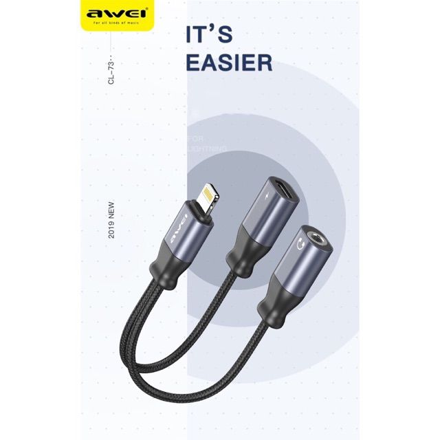 AWEI CL73 original ip female adapter 2A 3.5mm | Lazada PH